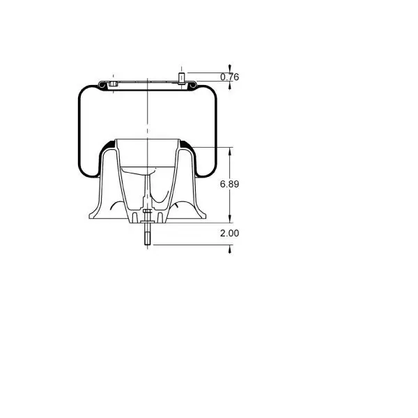 Air Spring for Freightliner Replaces A16-18335-000, W013589759 - Torque
